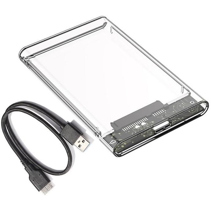 Jual Casing Hardisk 2.5 transparan 3.0 usb Enclosure SSD SATA | Shopee Indonesia
