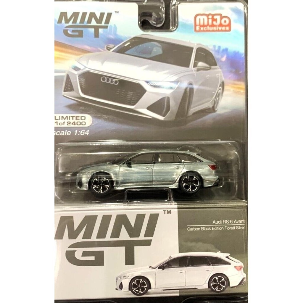 Jual MINI GT AUDI RS6 AVANT CARBON BLACK EDITION 1/64 MGT00372 Chase ...