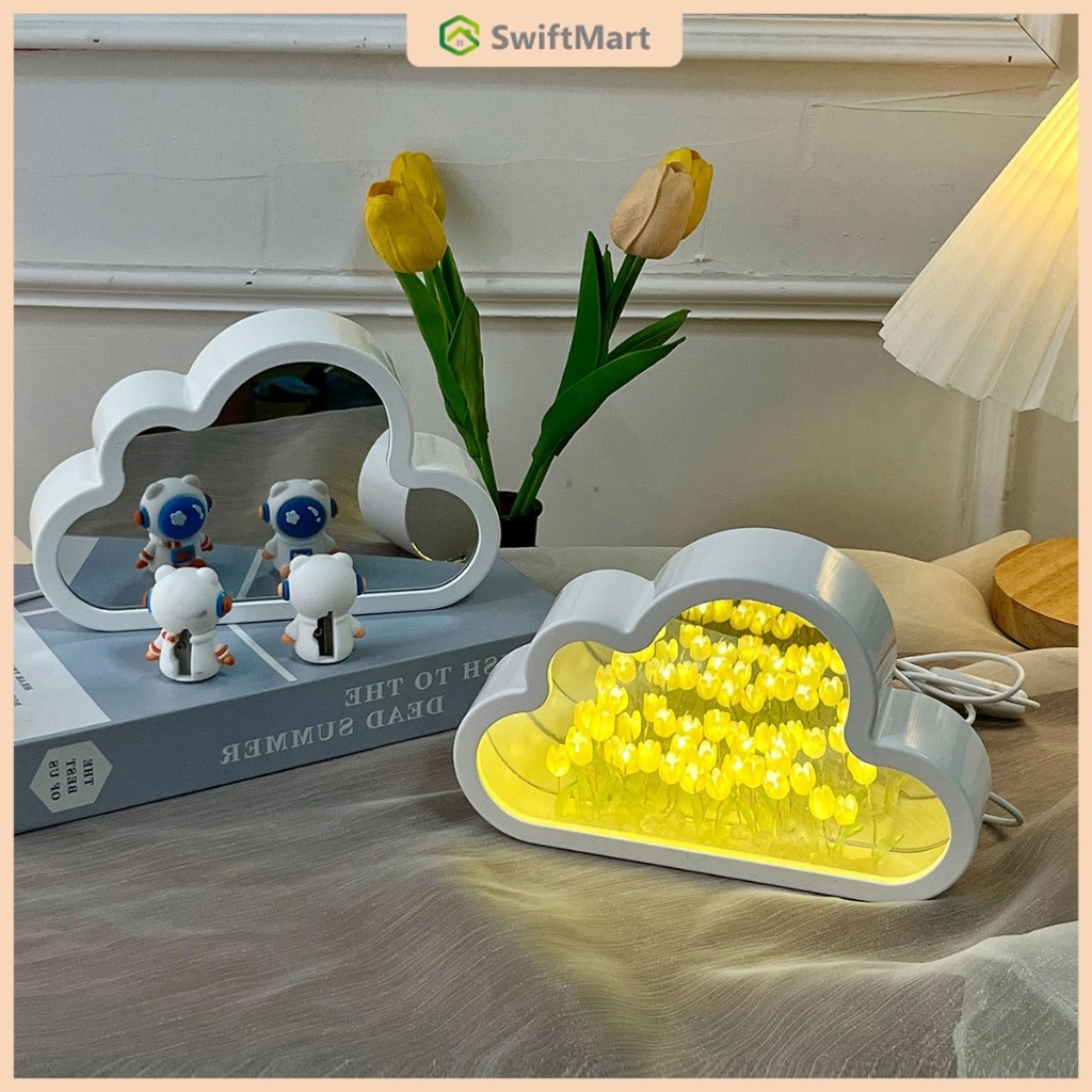 Jual 13 Bunga Tulip Bunga Lampu Diy Cloud Tulip Lampu Malam Led Cern ...