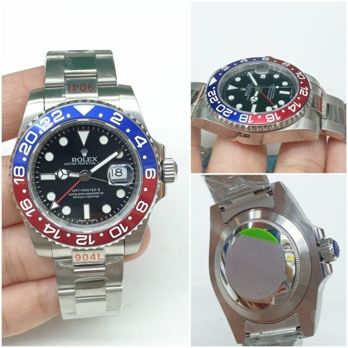 Jual New Item!, Jam automatic gmt Master ii noob 904L swiss eta cloning ...