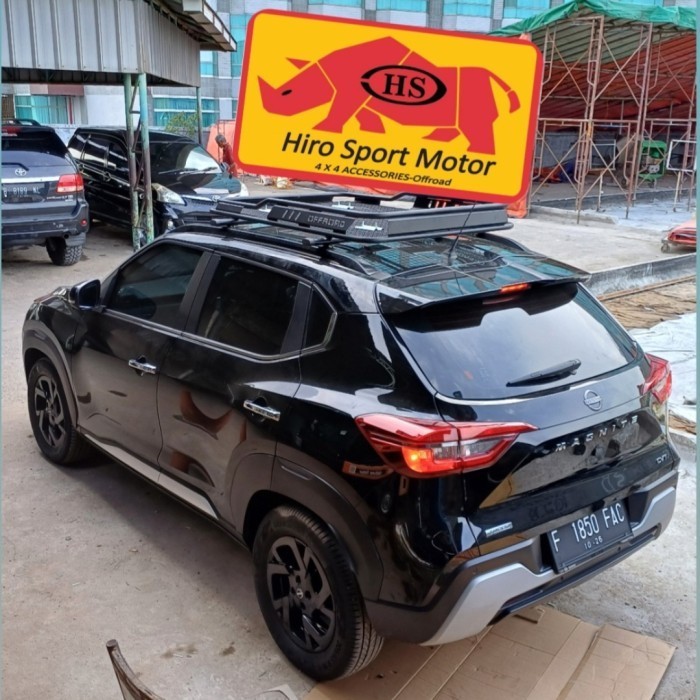 Jual paket roof rack adventure + cross bar Nissan magnite Hiro Motor ...