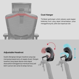 Jual Fantech OCA259 PRO / OCA-259 PRO Kursi Kantor Kerja Office Chair ...