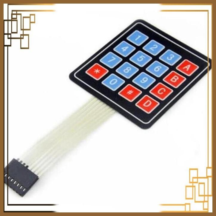 Jual [ETR] 16 Key 4x4 Membrane Switch Keypad Matrix Array 4x4 Matrix keyboard | Shopee Indonesia
