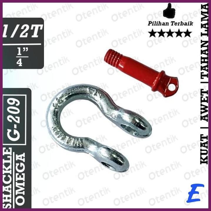 Jual | SRD | SHACKLE OMEGA 1/2 TON - KLEM SHAKEL 500 KG - SAKEL - SEGEL ...