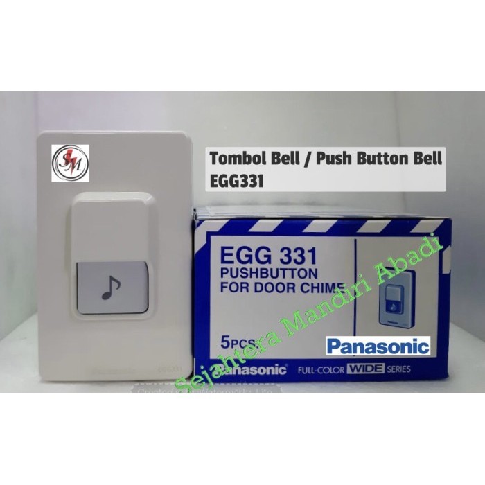 Jual Tombol Bell Panasonic Egg331 Putih White Push Button For Door ...