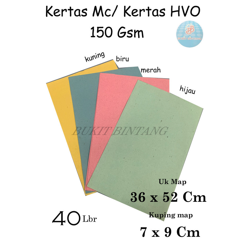 Jual Kertas Mc / Kertas HVO 150 Gsm Uk 36 x 52 Cm Merk Papyrus ( Mc ...
