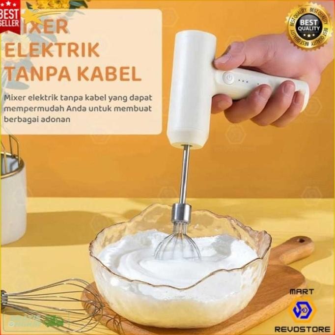 Jual Mini Hand Mixer Tangan Portable Electric Wireless MultiFungsi ...