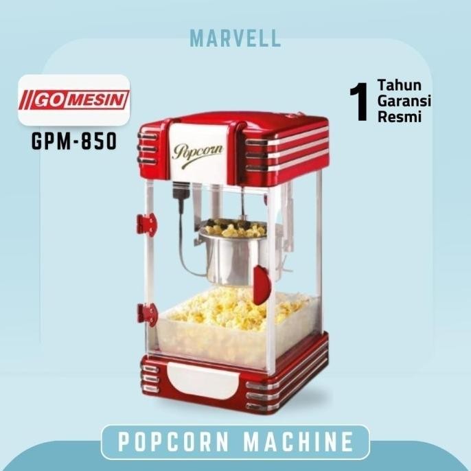 Jual [Best Quality] Mesin Popcorn Mini Gomesin Gpm-850 Pembuat Popcorn ...