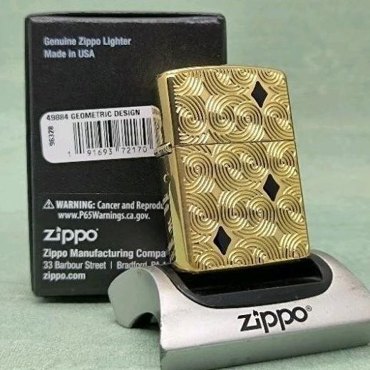Jual [Garansi] Zippo 49884 Armor Gemetric Design Brass Original | Shopee Indonesia