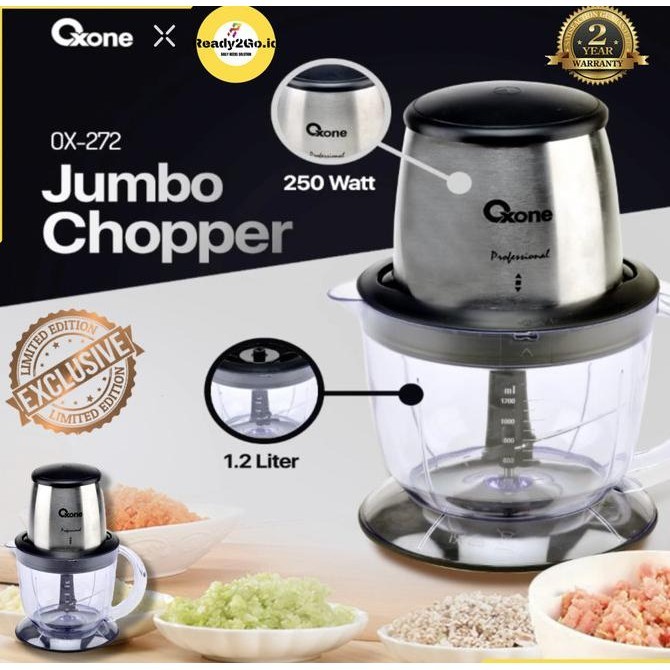 Jual Oxone Jumbo Chopper Ox-272 Premium Blender Daging Ox272 | Shopee Indonesia