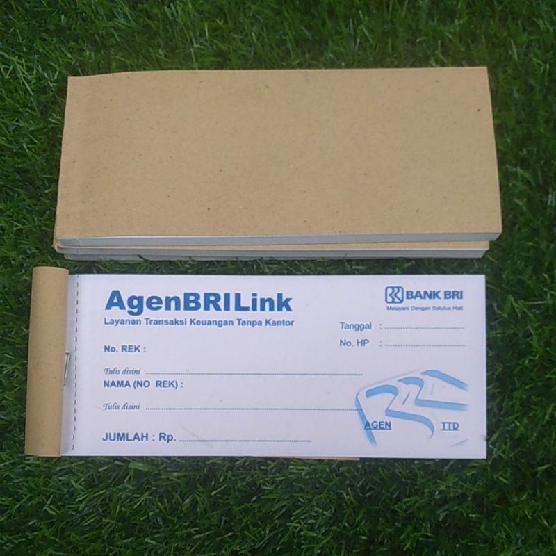Jual NOTA SLIP STORAN AGEN BRILINK/KWITANSI BRILINK 2 RANGKAP ISI 100 ...