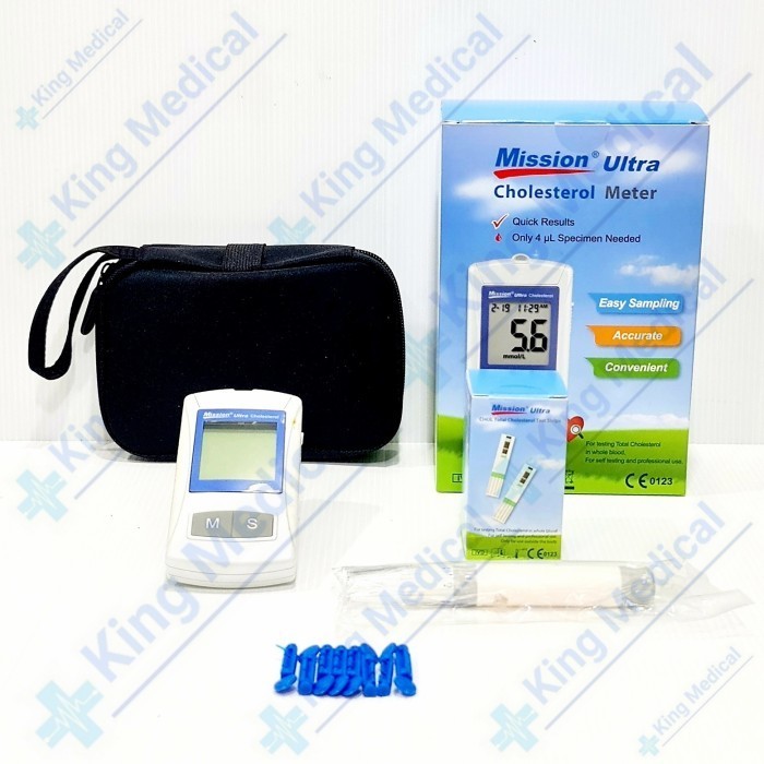 Jual Alat Cek Kolesterol/Cholesterol Meter Mission Ultra + 25 Test ...