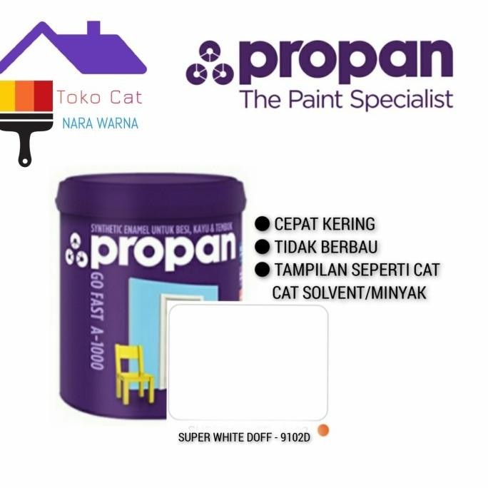 Jual Propan Cat Besi & Kayu Waterbase Go-fast A 1000 White Doff -1kg ...