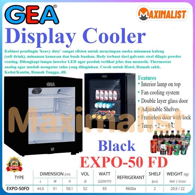Jual [Promo] Showcase Mini Gea Expo-50Fd Kulkas Pendingin Minuman ...