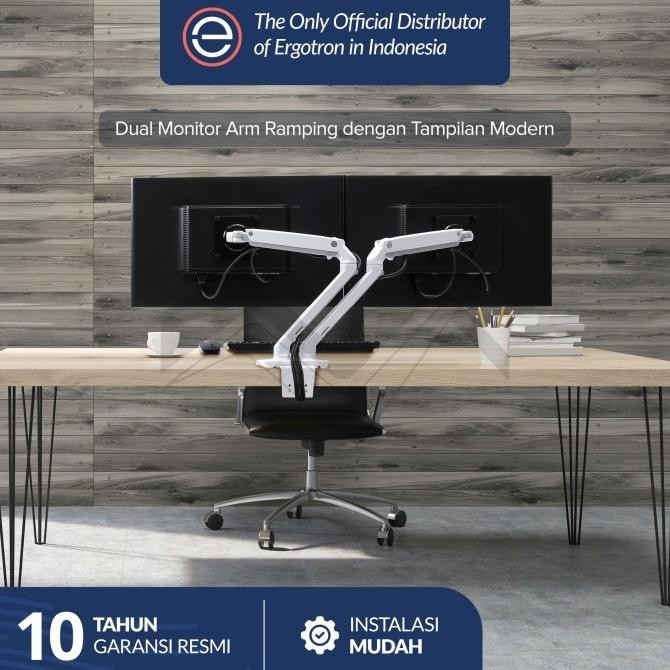 Jual [Ready] Ergotron Mxv Desk Dual Monitor Arm - (45-496-216) | Shopee Indonesia