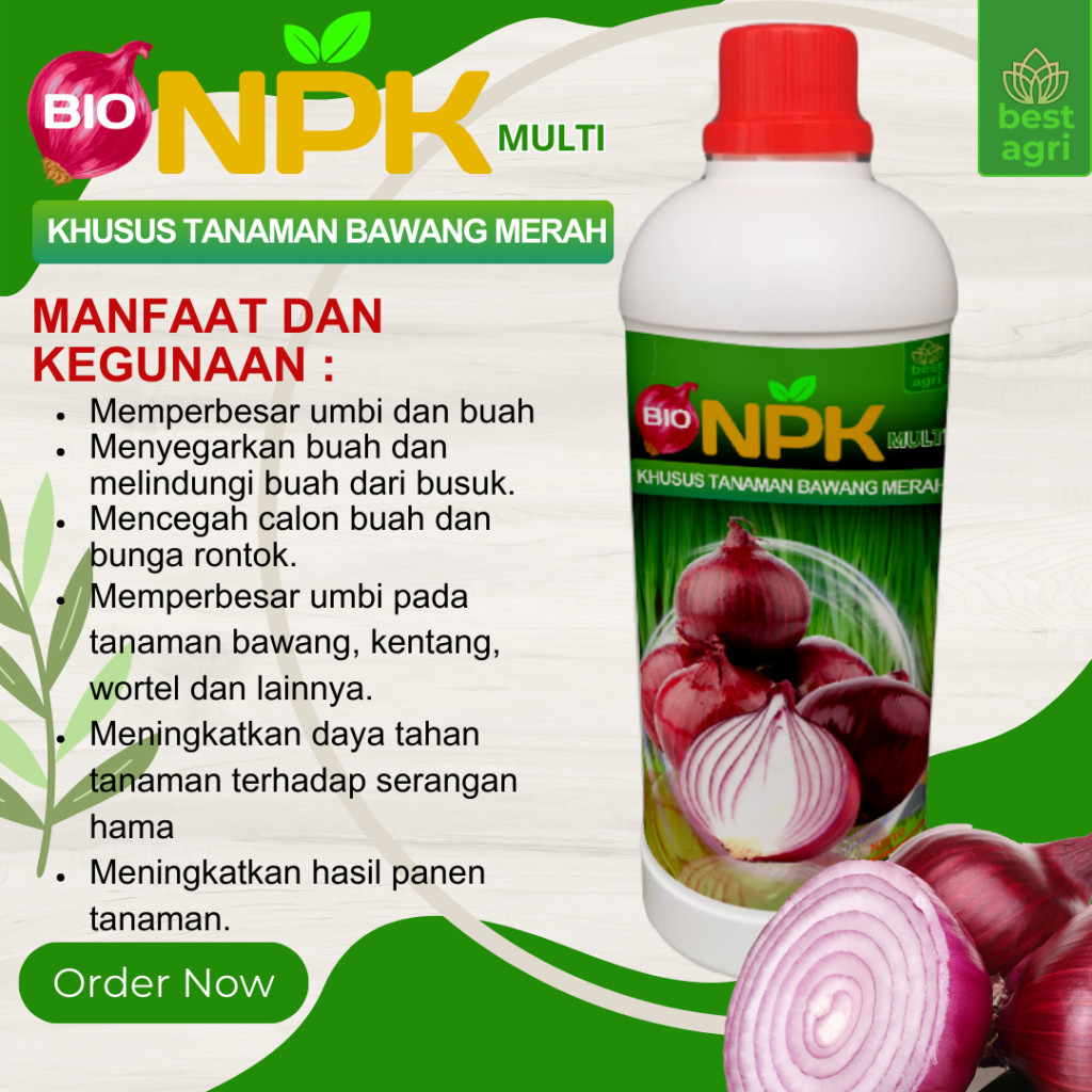Jual Bio NPK Multi 1 Liter Pupuk Pertumbuhan Bawang Merah | Shopee Indonesia