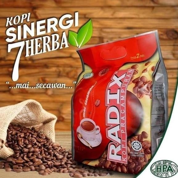 Jual hj-45 HPA Radix Premix Coffee 32 Sachets ORIGINAL | Radik Kopi ...