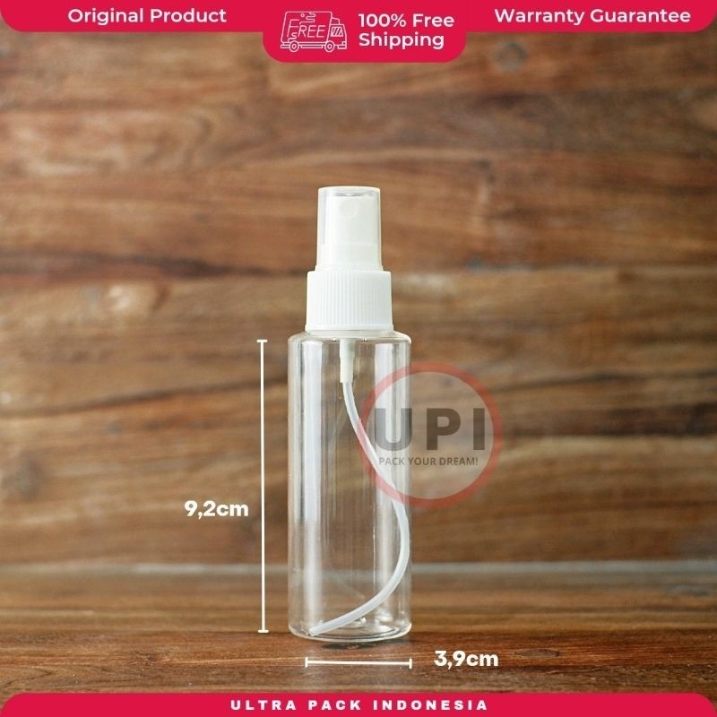 Jual KEMASAN BOTOL SPRAY ISI ULANG - BOTOL PET RF 100ML CLEAR + SPRAYER ...