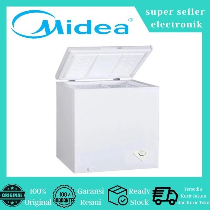 Jual Baru!! Chest Freezer Box 100L Midea Hs-129C Super Fast Freezing ...