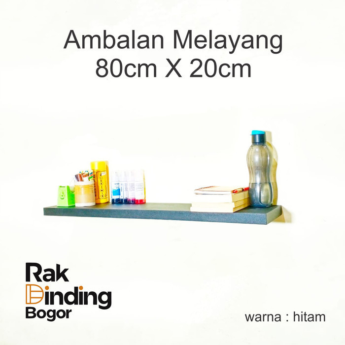 Jual Floating Shelve Ambalan Melayang + Bracket Besi 80 X 20 Cm ...