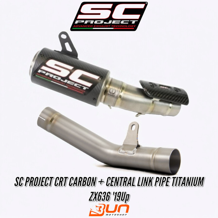 Jual SC PROJECT CRT CR T CARBON WITH LINK PIPE TITANIUM ZX636 ZX6R ...