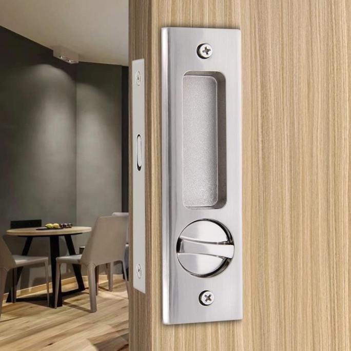 Jual Handle Kunci Pintu Set Tertanam Handle Pintu Geser Sliding Paduan ...