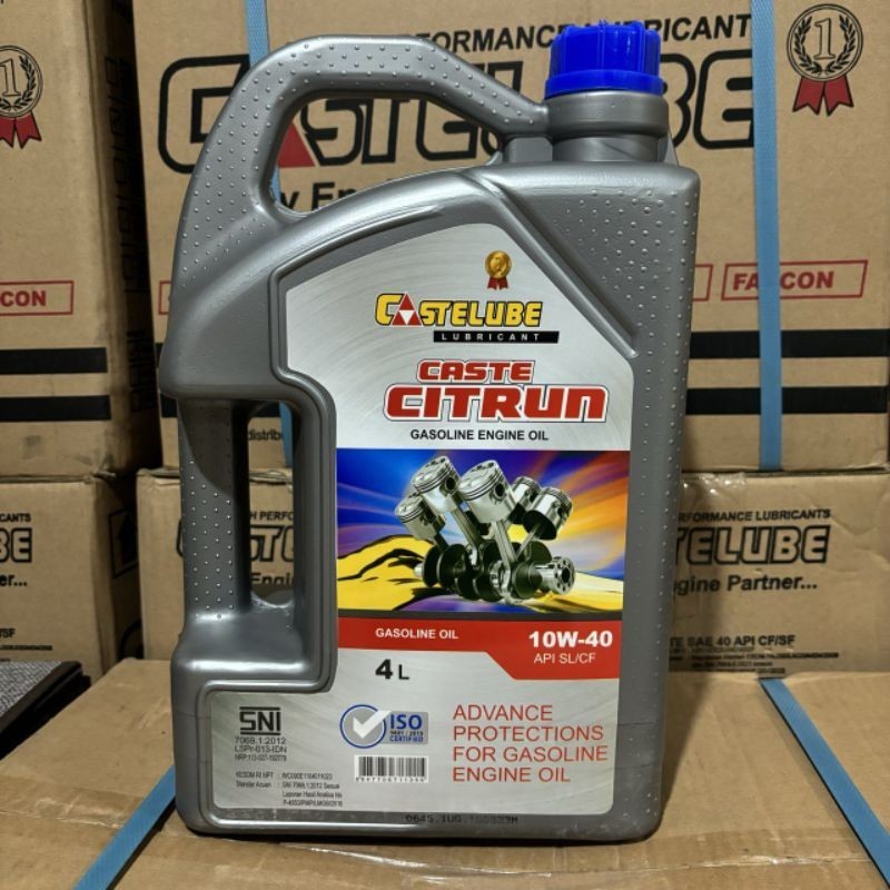Jual Castelube Citrun SAE 10W-40 4L Mobil Bensin | Shopee Indonesia