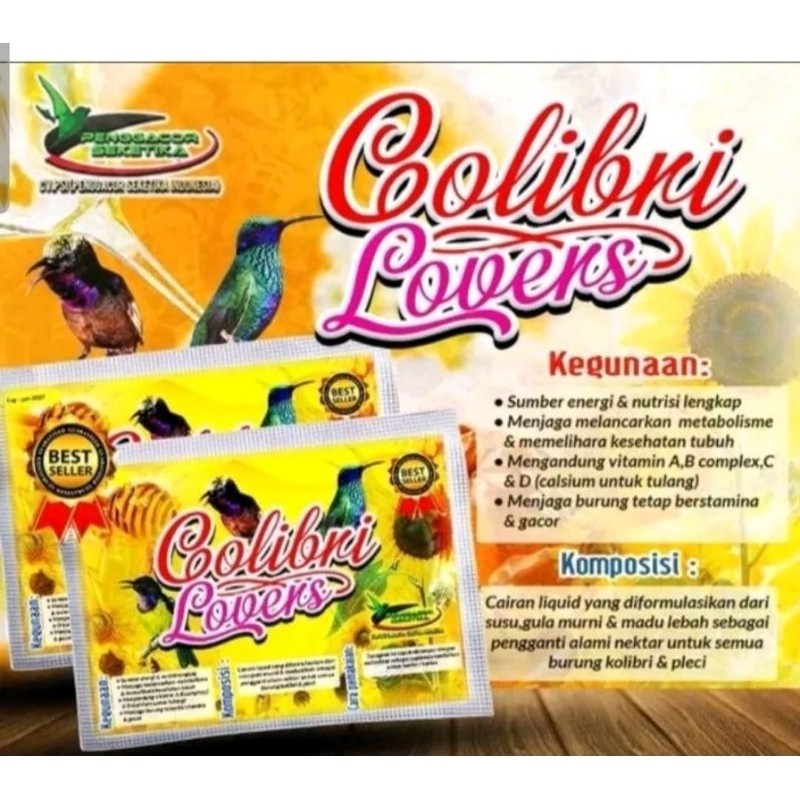 Jual 2 saset COLIBRY LOVERS saset/suplemen vitamin nutrisi penggacor seketika | Shopee Indonesia