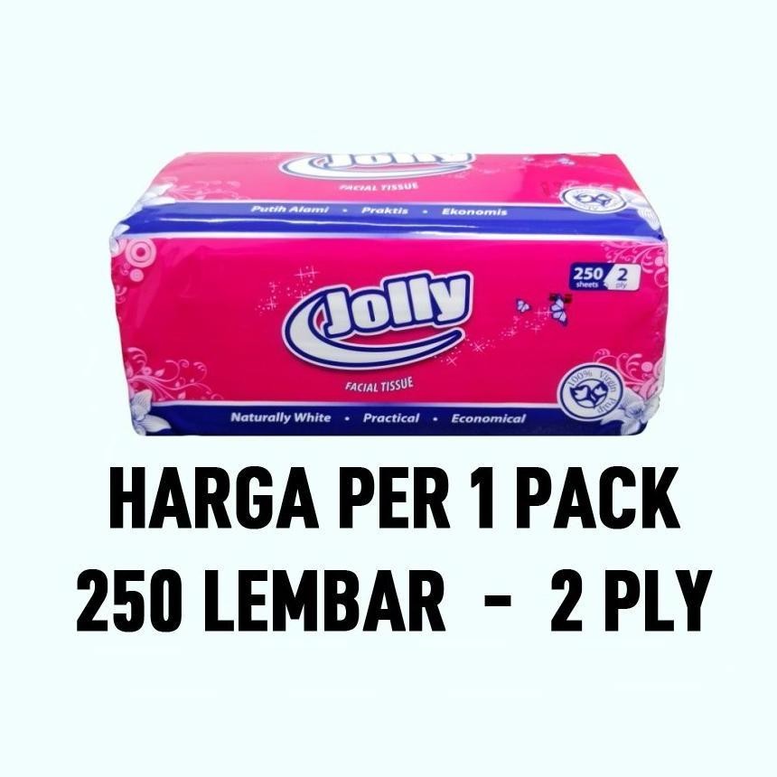 Jual Tissue facial JOLLY tissue jolly 250 lembar 2ply /A504 | Shopee ...