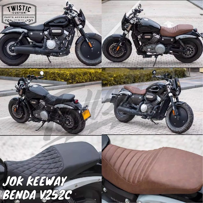 Jual Jok Two Up Seat Motor Keeway Benda V252C V 252 C Wajik Garis ...