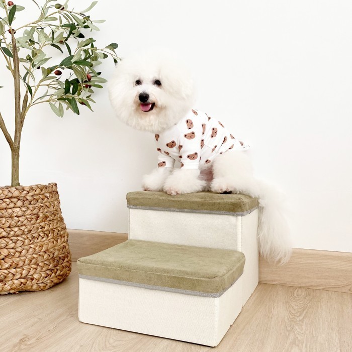 Jual WOOFIDOO Pet Two Ladder Foldable Storage Dog Cat Stairs Tangga ...