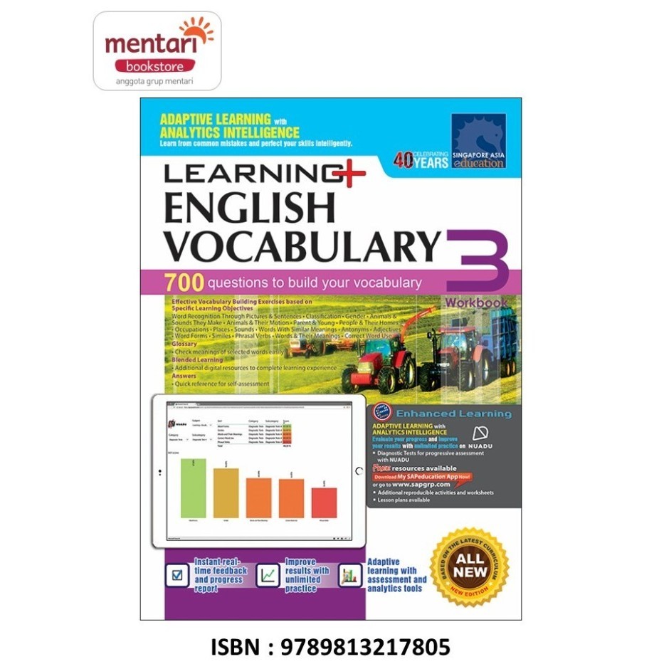 Jual Learning English Vocabulary Workbook - Level 1 | Shopee Indonesia