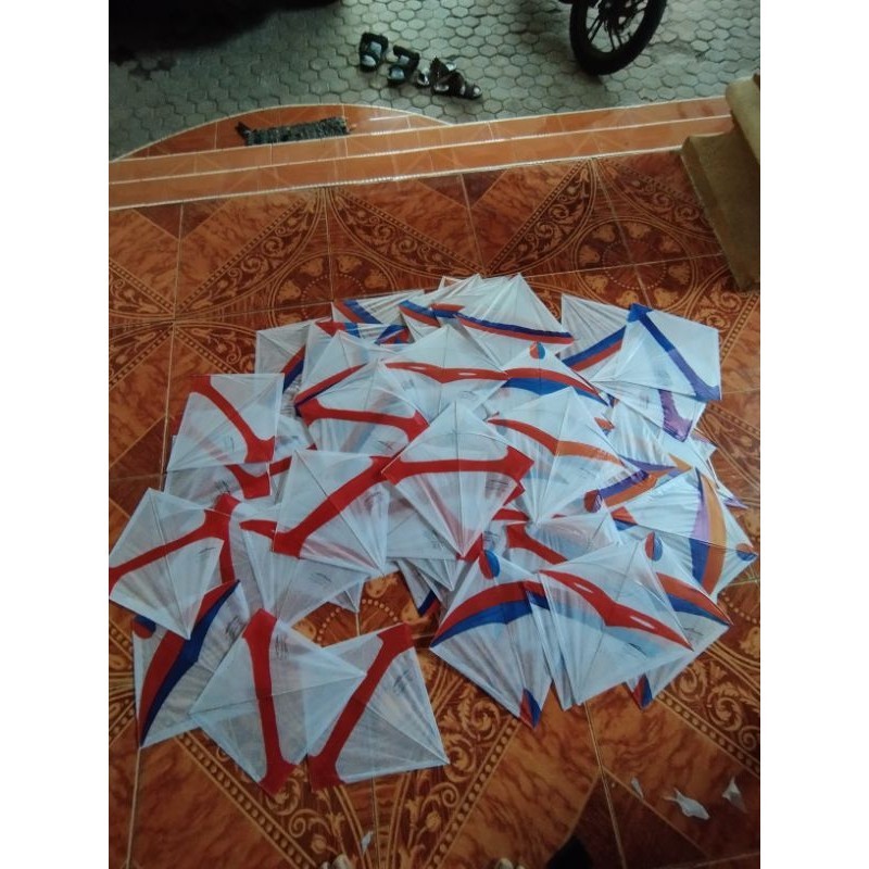 Jual layangan aduan mini khusus kerekan 50pcs | Shopee Indonesia