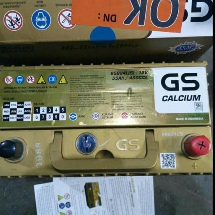 Jual Aki Mobil Gs Astra Calcium Honda Crv, Hrv 65B24Ls / Ns60Ls 12V-55Amper | Shopee Indonesia