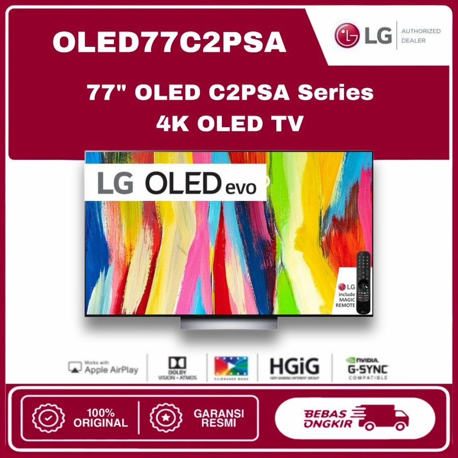 Jual TV LG OLED77C2 PSA 77 Inch DIGITAL 4K OLED SMART TV OLED77C2PSA ...