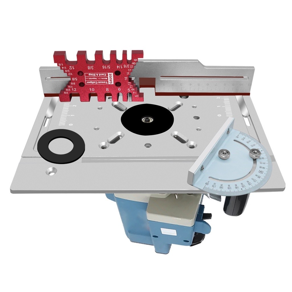 Jual Aluminium Router Table Insert Plate Dengan Geser Pagar Tenoning ...