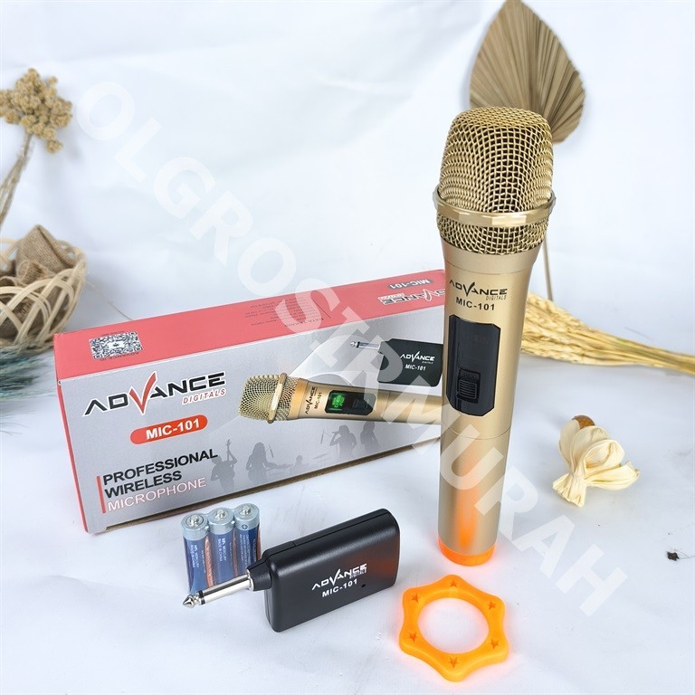 Jual Mic Karaoke Microphone Original Wireless Advance 101 pro ...
