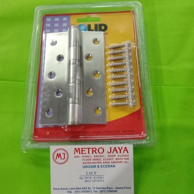 Jual Engsel Pintu Solid/Engsel Solid Ek18 5X3X3 4Bb/Engsel Pintu 5 ...