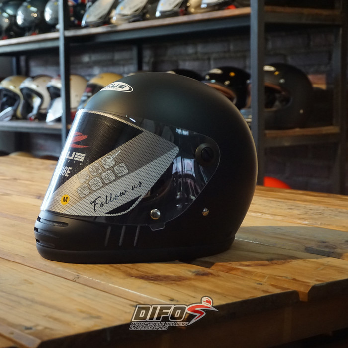 Jual Helm Full Face Retro Zeus Zs 816 E Flat Visor | Shopee Indonesia
