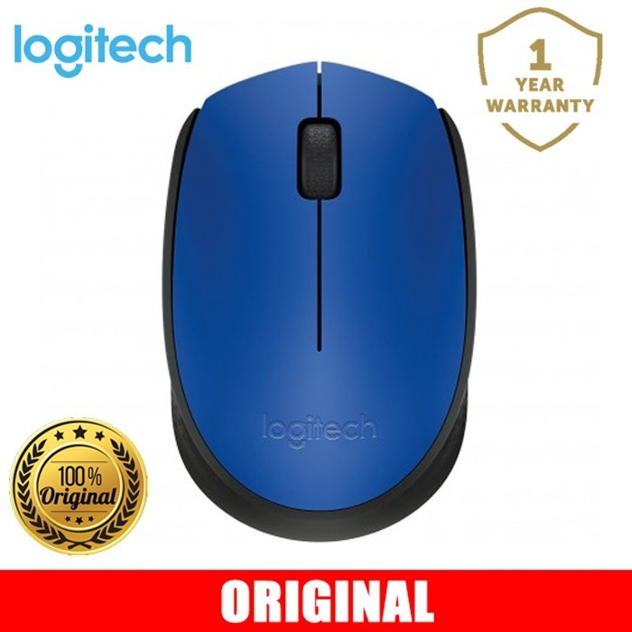 Jual Logitech Mouse Wireless M171 - Biru | Shopee Indonesia