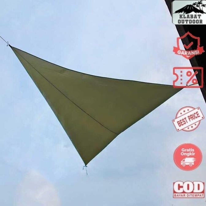 Jual Flysheet Tenda Kanopi Segitiga Waterproof Triangle Canopy 3x3x3 m ...