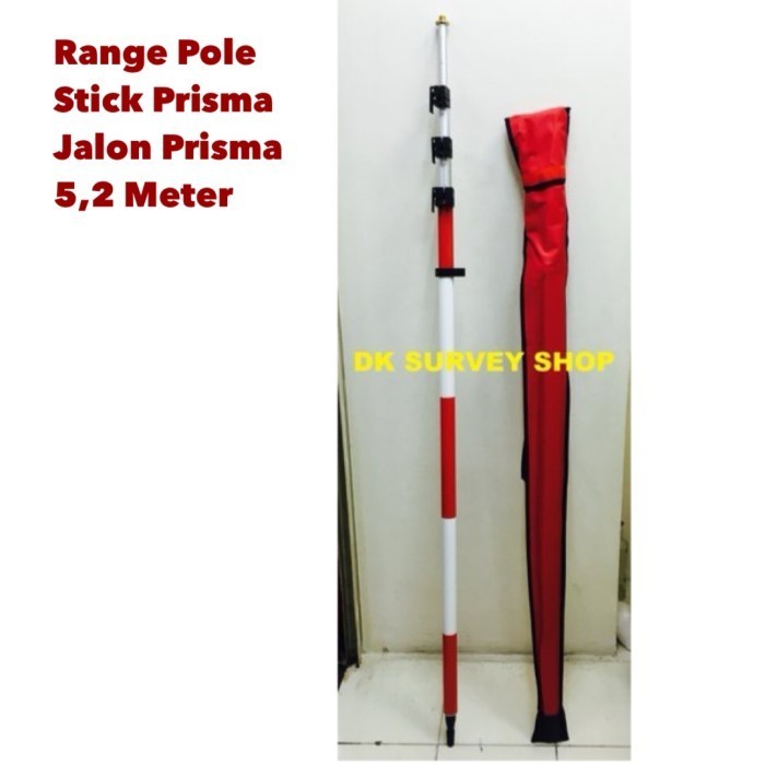 Jual Telescopic Range Pole / Prism Pole/ Pole Stick / Jalon Prisma 5 ...