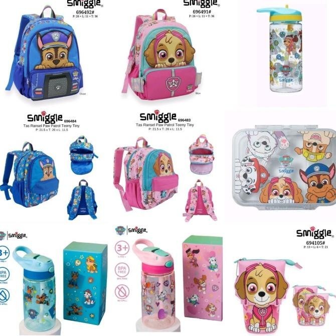 Jual NEW PRODUK SMIGGLE PAW PATROL CHASE BLUE-SKYE PINK BACKPACK, BOTOL ...