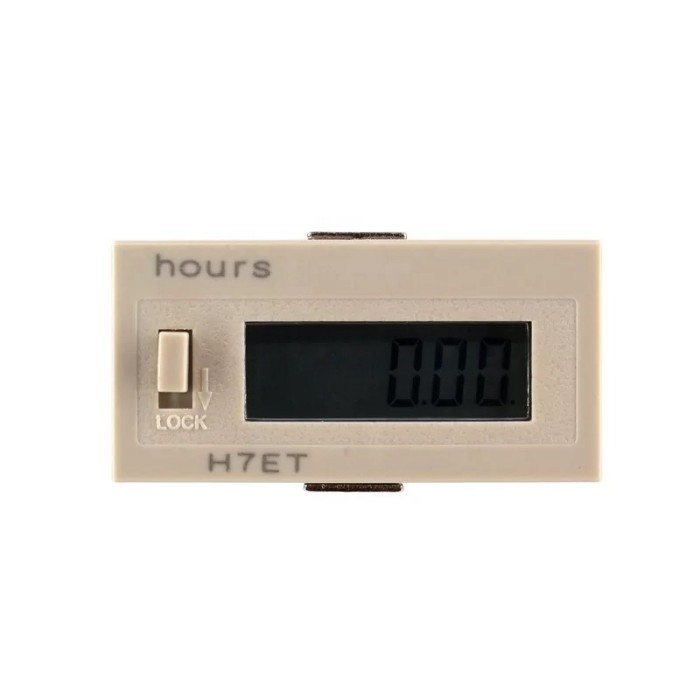 Jual HourMeter Digital AC 220V LCD Hour Meter H7ET-BM Counter DHC3L Display | Shopee Indonesia