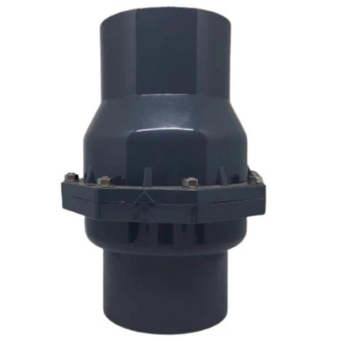 Jual SWING CHECK VALVE 1-1/2 INCH DN40 PVC JIS SOCKET PIPA PVC KLEP TABOK HARGA SPESIAL | Shopee ...
