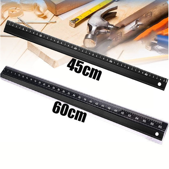 Jual Penggaris Lurus Aluminum Alloy Multifungsi Anti Slip Untuk ...