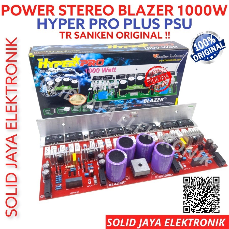 Jual Kit Power Blazer Hyper Pro 1000W Plus Psu Tr Sanken Asli Amplifier Ampli 1000 Watt W ...