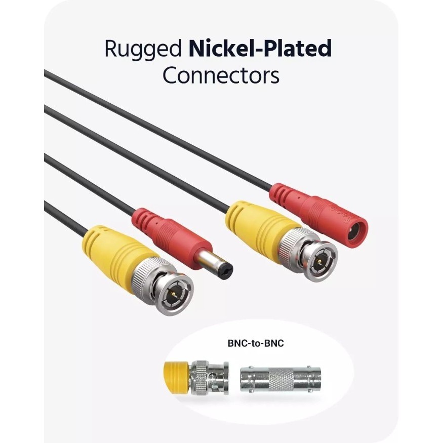 Jual Kabel Cctv 20M 20 Meter Coaxial Bnc Plus Power Berikut Jack ...