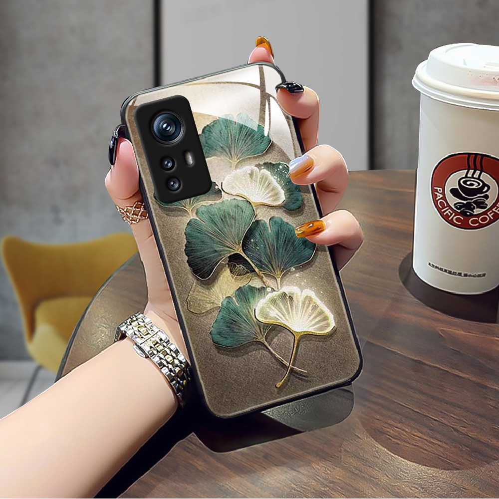 Jual Daun ginkgo Kaca Case untuk xiaomi 12 lite 4G 5G NE 11 lite POCO ...