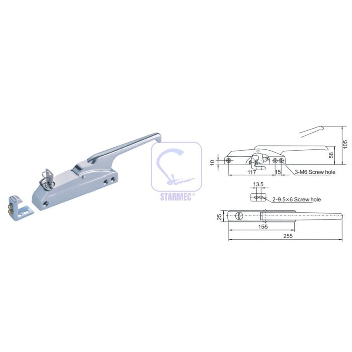 Jual Terbatas Handle Pintu 8" 1200 Cold Storage / Door Handle 8 Inch ...